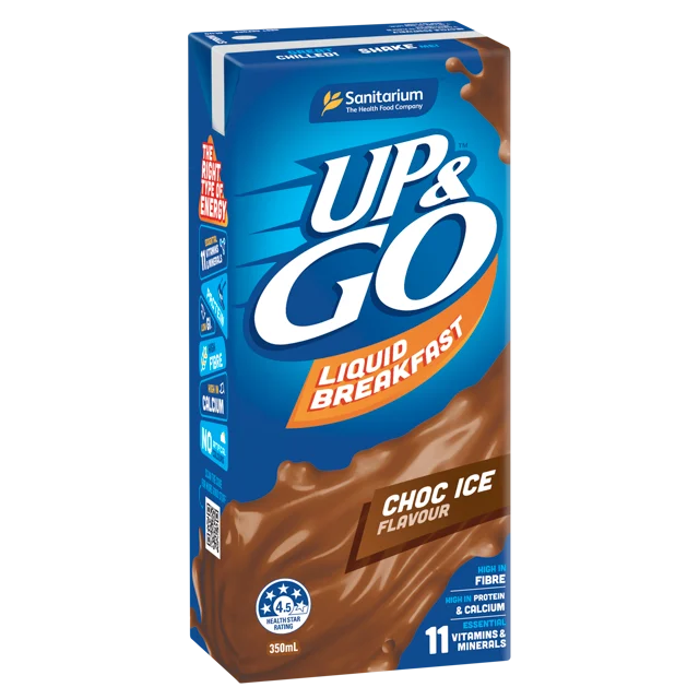 UP&GO Liquid Breakfast Choc Ice 350mL - UP&GO