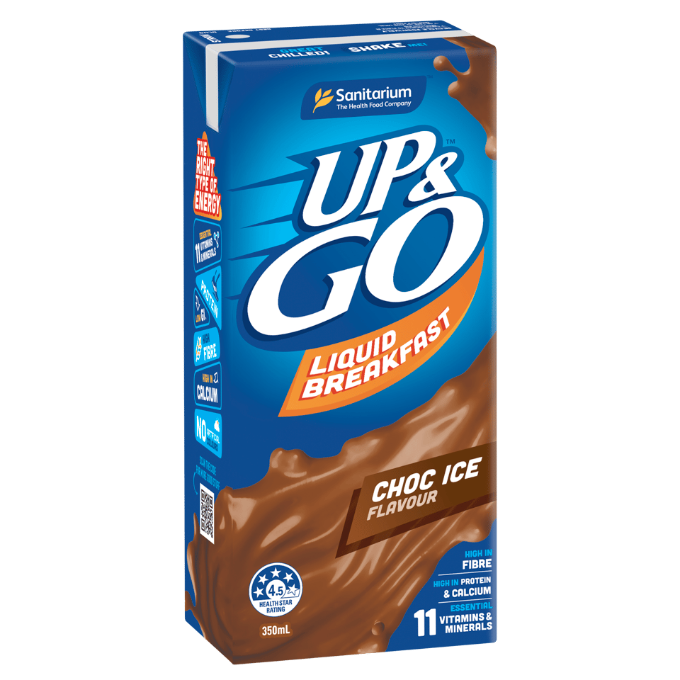 UP&GO Liquid Breakfast Choc Ice 350mL - UP&GO
