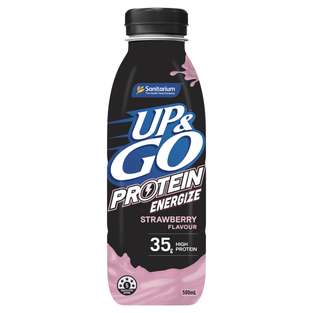 UP&GO Protein Energize Strawberry 500mL - UP&GO