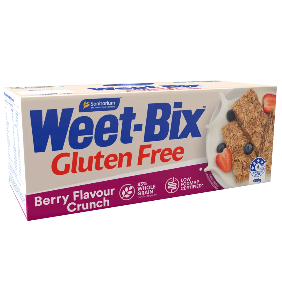 Sanitarium Weet-Bix Gluten Free Berry Flavour Crunch Breakfast Cereal ...