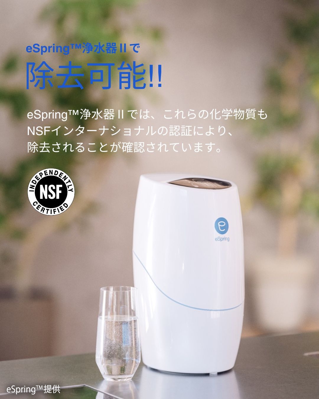 健康に悪影響を及ぼす可能性がある化学物質もNSF認証により除去されることが確認されています | amwaylive