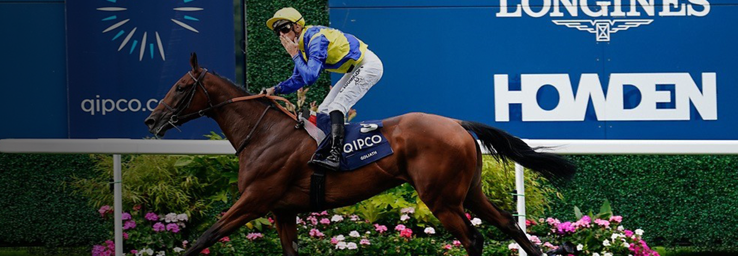 GOLIATH POWERS HOME IN KING GEORGE VI & QUEEN ELIZABETH STAKES ON SATURDAY