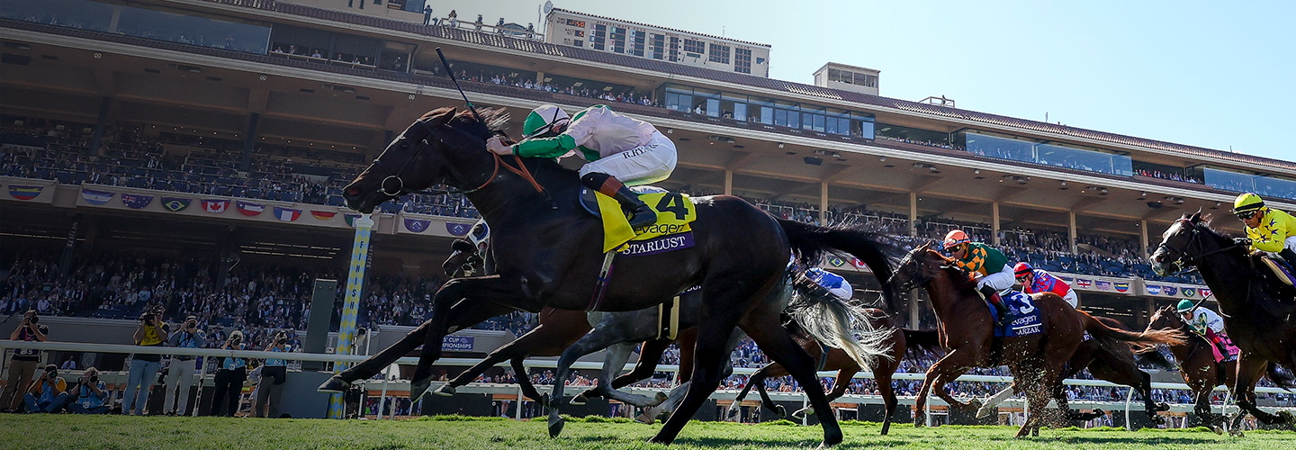 STARLUST SURPRISES IN PREVAGEN BREEDERS’ CUP TURF SPRINT