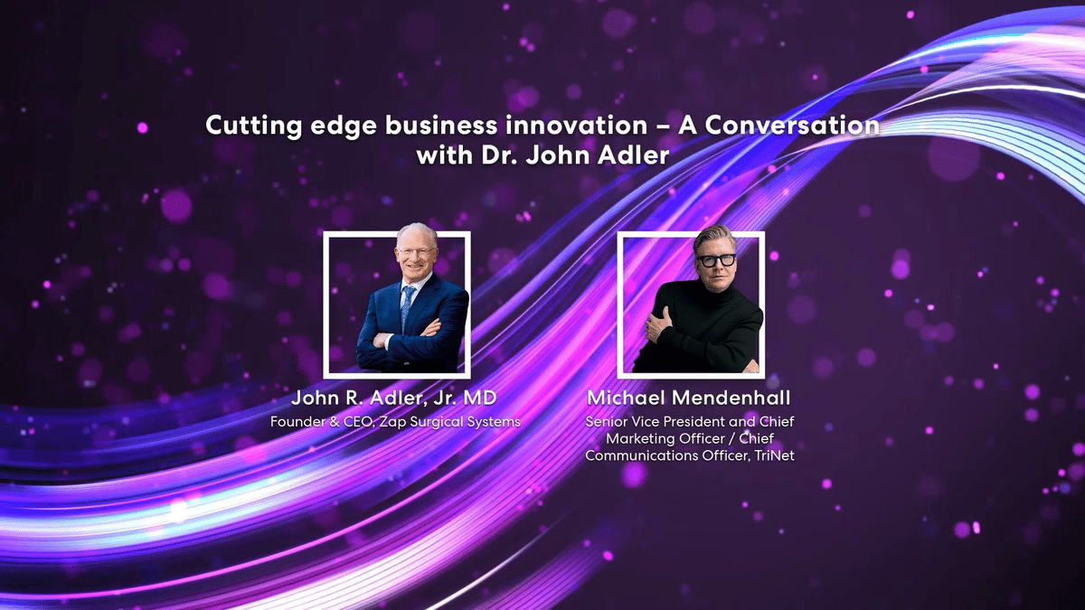 Cutting Edge Business Innovation—A Conversation with Dr. John Adler
