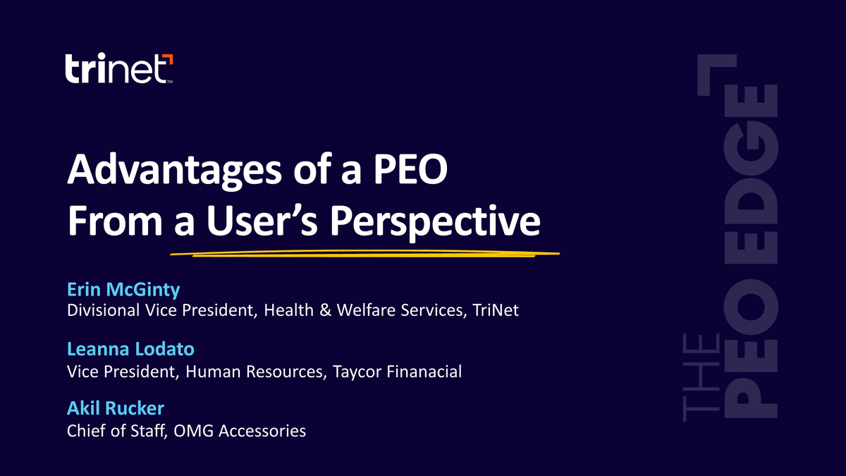 The PEO Edge - Episode 15: Advantages of a PEO From a User’s ...