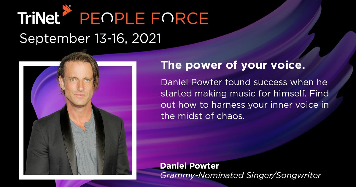 Daniel Powter Joins TriNet PeopleForce Speakers