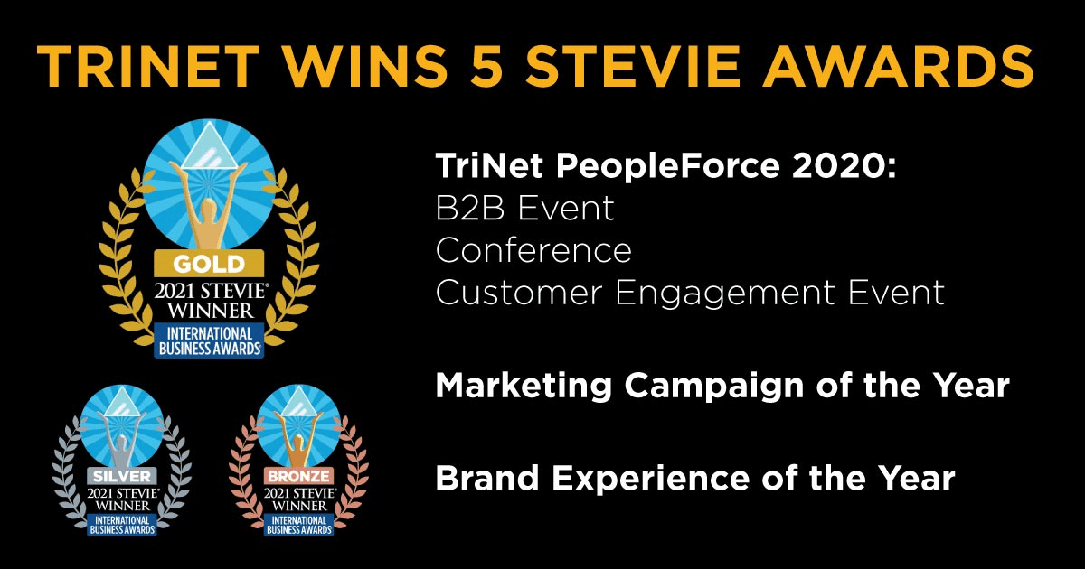 TriNet Wins Multiple Gold Stevie Awards for its ‘People Matter ...