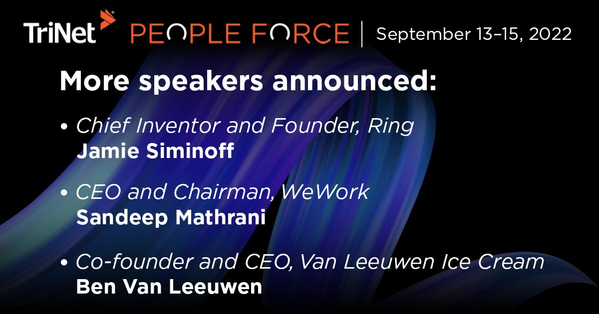 TriNet Adds Ring Chief Inventor and Founder Jamie Siminoff, WeWork CEO ...