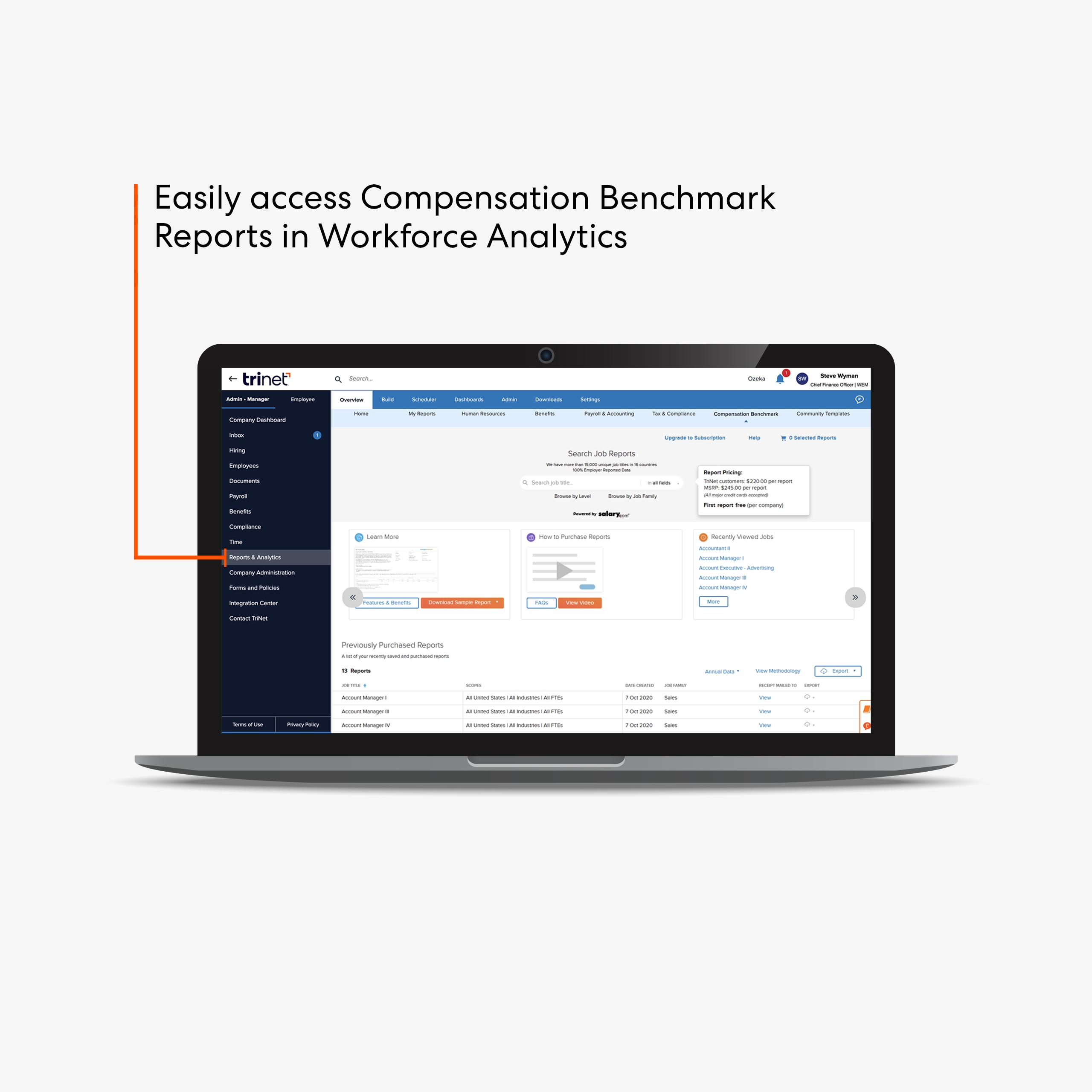 Compensation Benchmarking and Reporting | TriNet