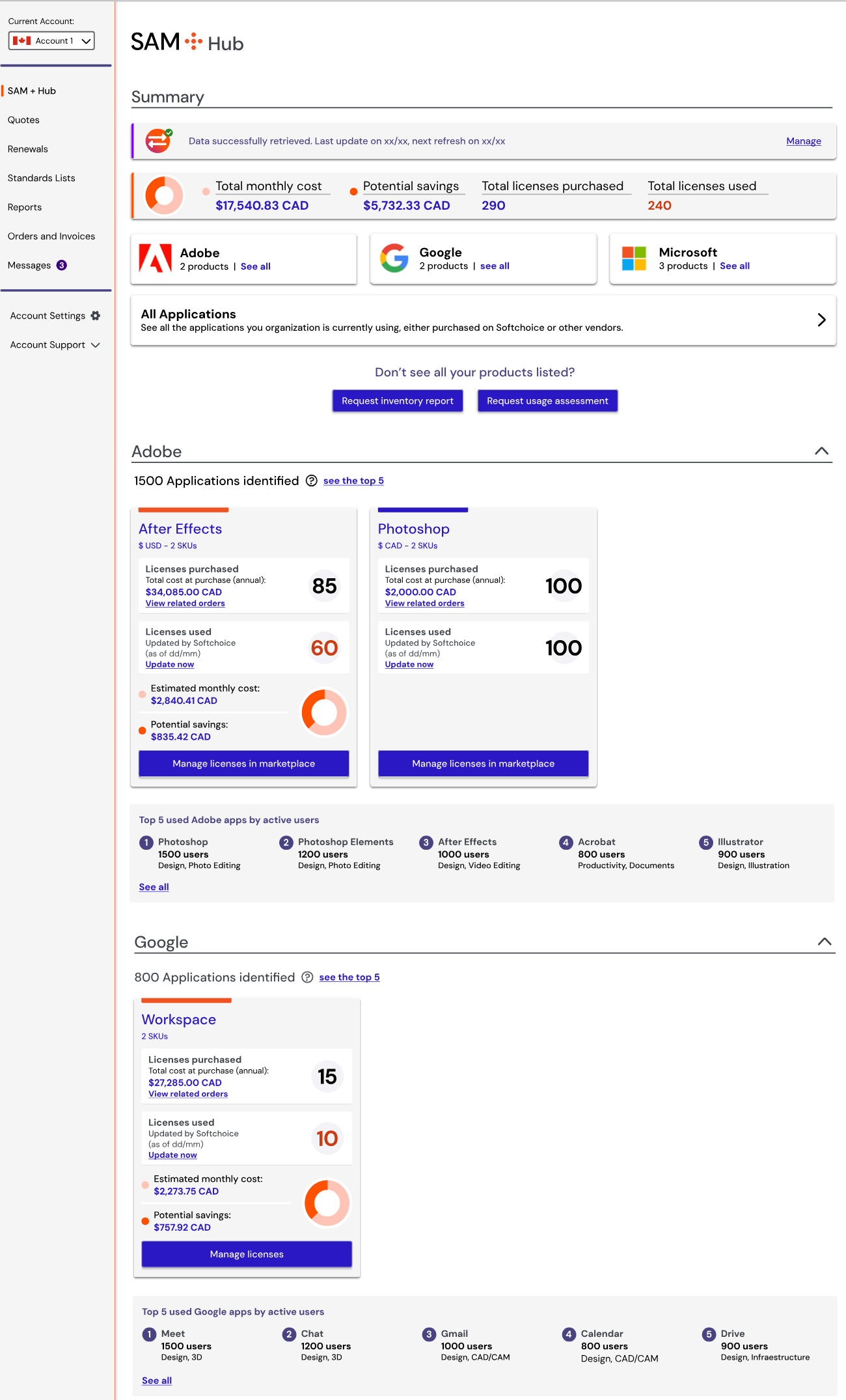 Softchoice SAM + Hub | Softchoice