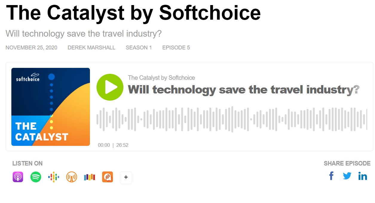 Balado : L’expérience client est la clé de l’avenir numérique du secteur du voyage | Softchoice