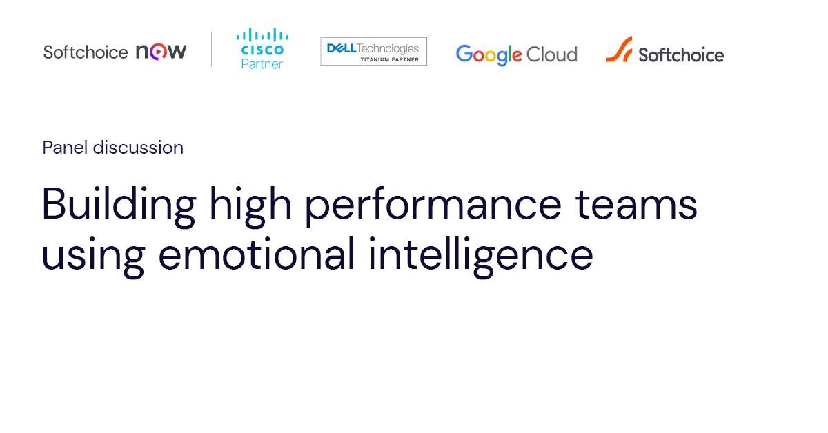 Building high performance teams using emotional intelligence | Softchoice
