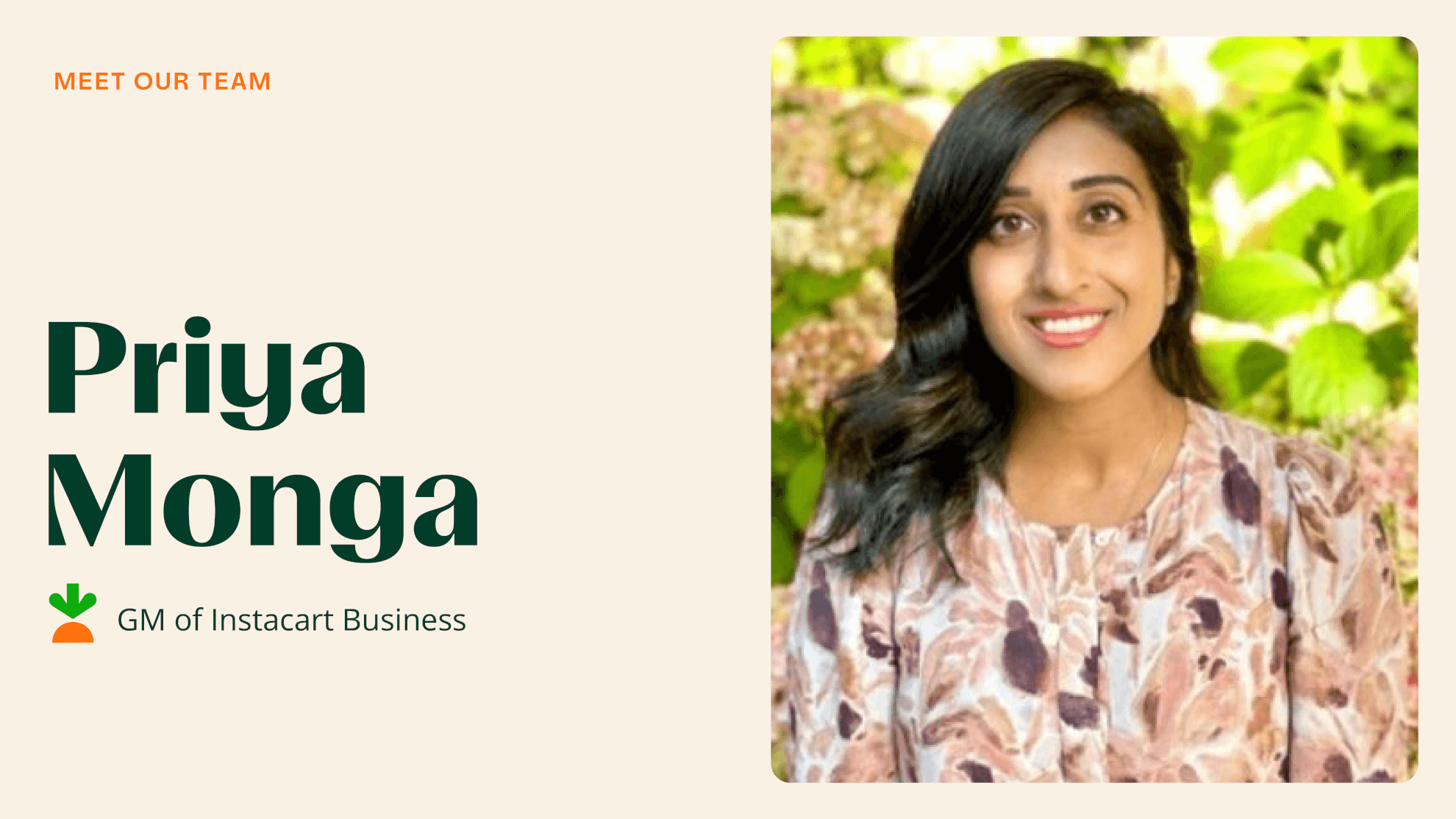 Meet Priya Monga, GM of Instacart Business | Instacart