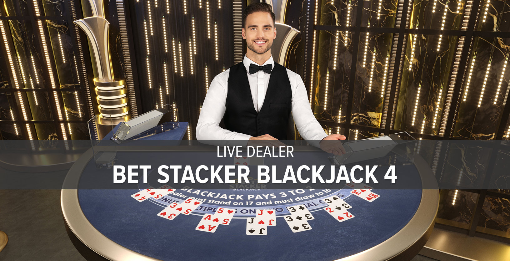 Caesars Palace Online Casino - Live Dealer Bet Stacker Blackjack 4
