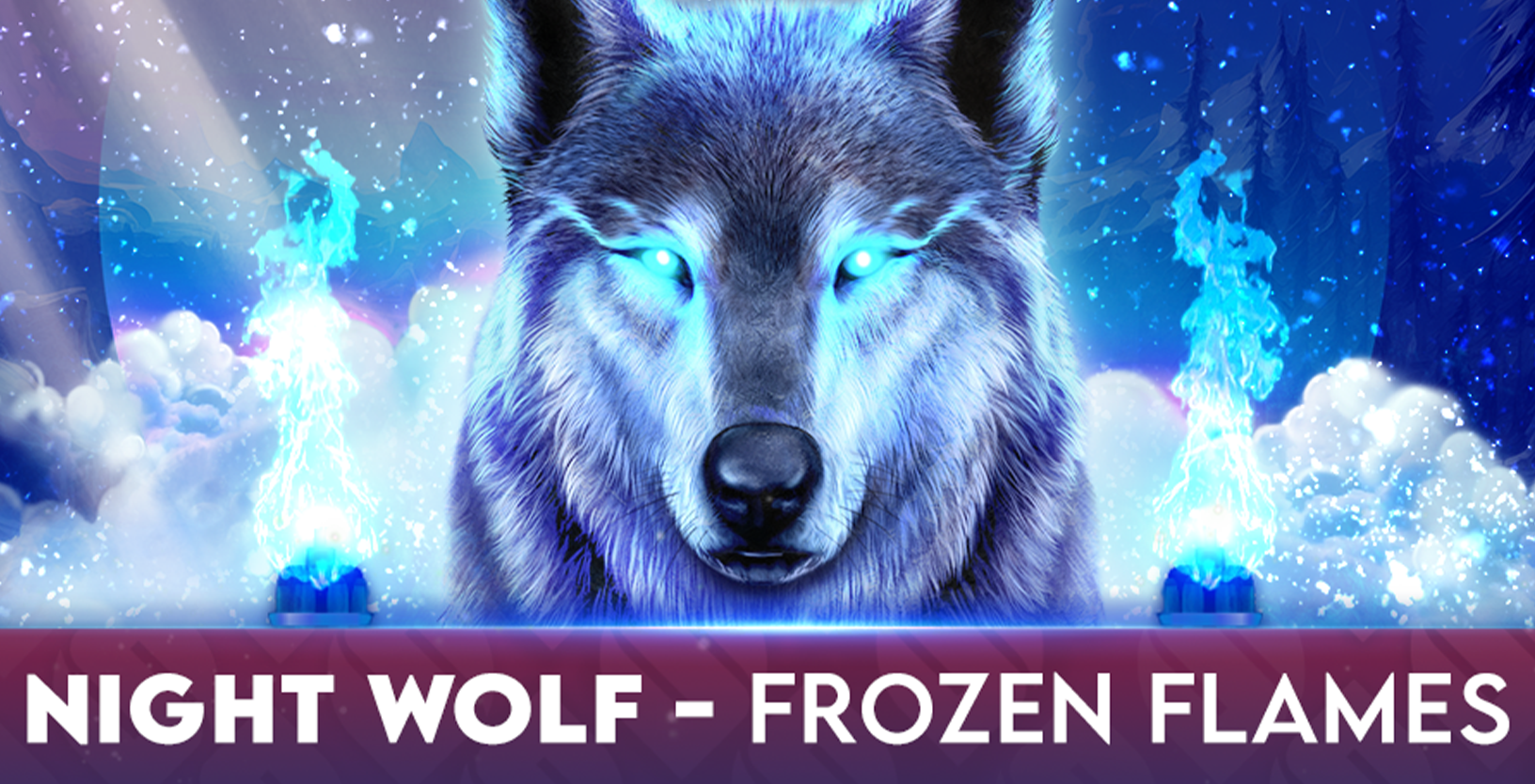 Caesars Palace Online Casino - Night Wolf - Frozen Flames