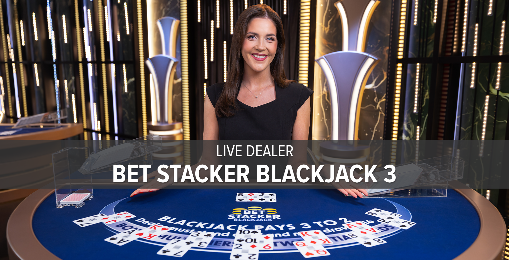 Caesars Palace Online Casino - Live Dealer Bet Stacker Blackjack 3