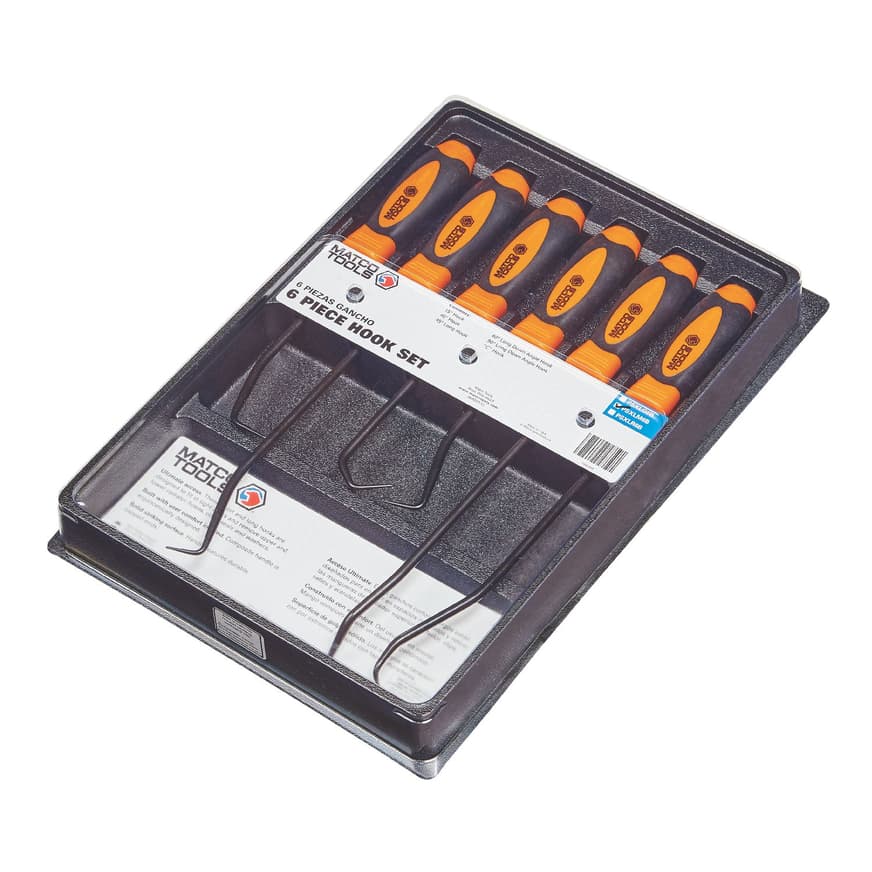 6 PIECE HOOK AND PICK SET - ORANGE PSXLM6B | Matco Tools