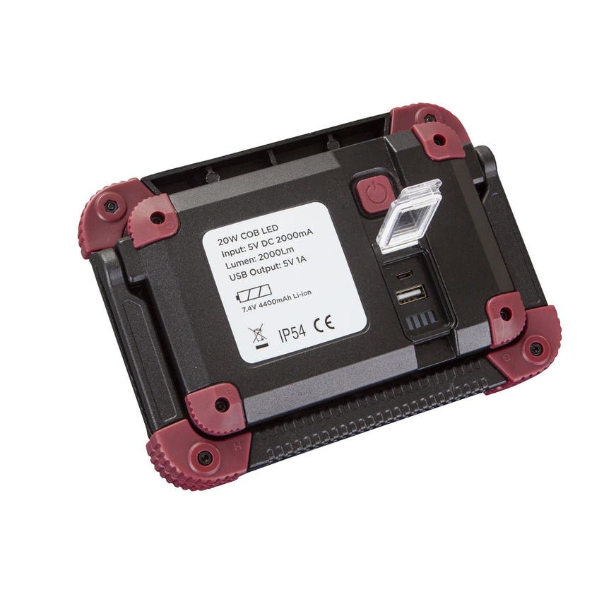 2,000 LUMENS HEAVY-DUTY RECHARGEABLE FLOOD LIGHT MWLFL2000 | Matco Tools