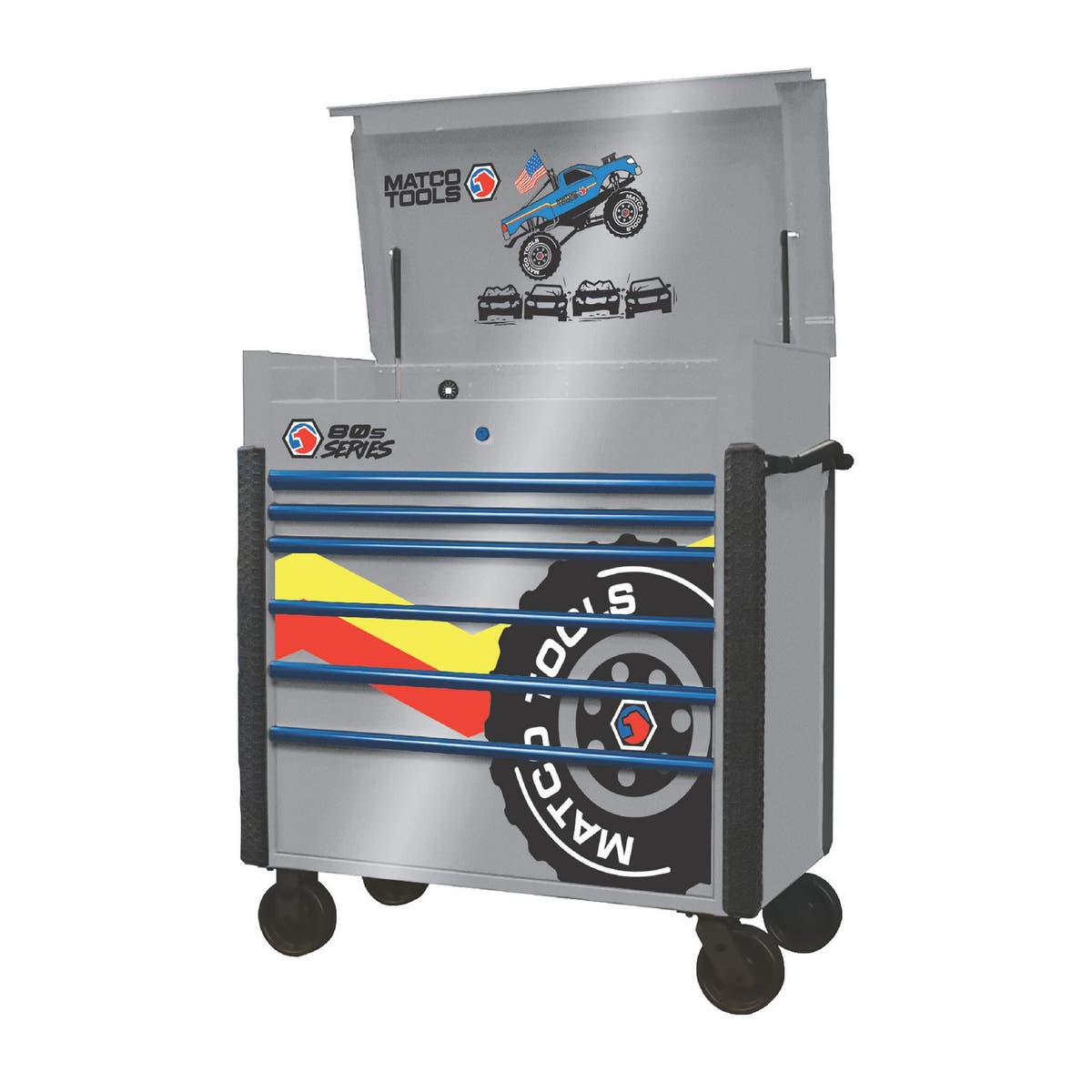 41" x 23" JSC773 ROLLING TOOL CART (MONSTER TRUCK) JSC773-MONSTER ...