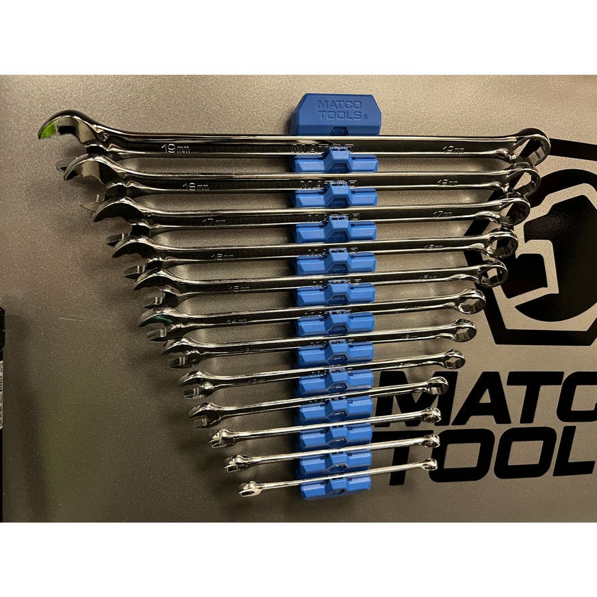 12 SLOT MAGNETIC WRENCH RACK - BLUE MWR12B | Matco Tools
