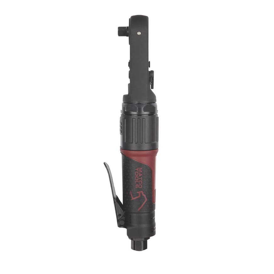 3/8" DRIVE SEALED FLAT HEAD PNEUMATIC RATCHET WITH ROTATING THROTTLE ...