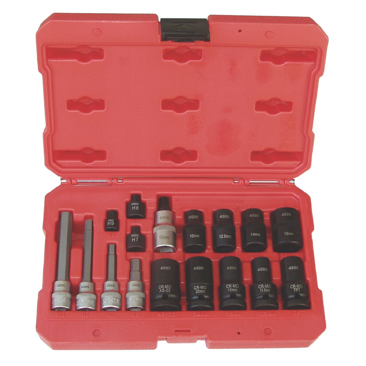 1/4", 3/8" & 1/2" DRIVE 17 PIECE FOREIGN AND DOMESTIC BRAKE CALIPER ...