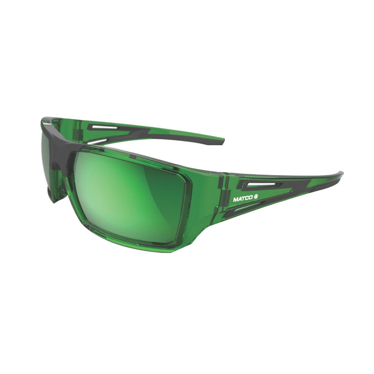 MATCO FF5 GREEN TRANSLUCENT FULL FRAME WITH GREEN MIRROR LENSES FF5GTGL ...