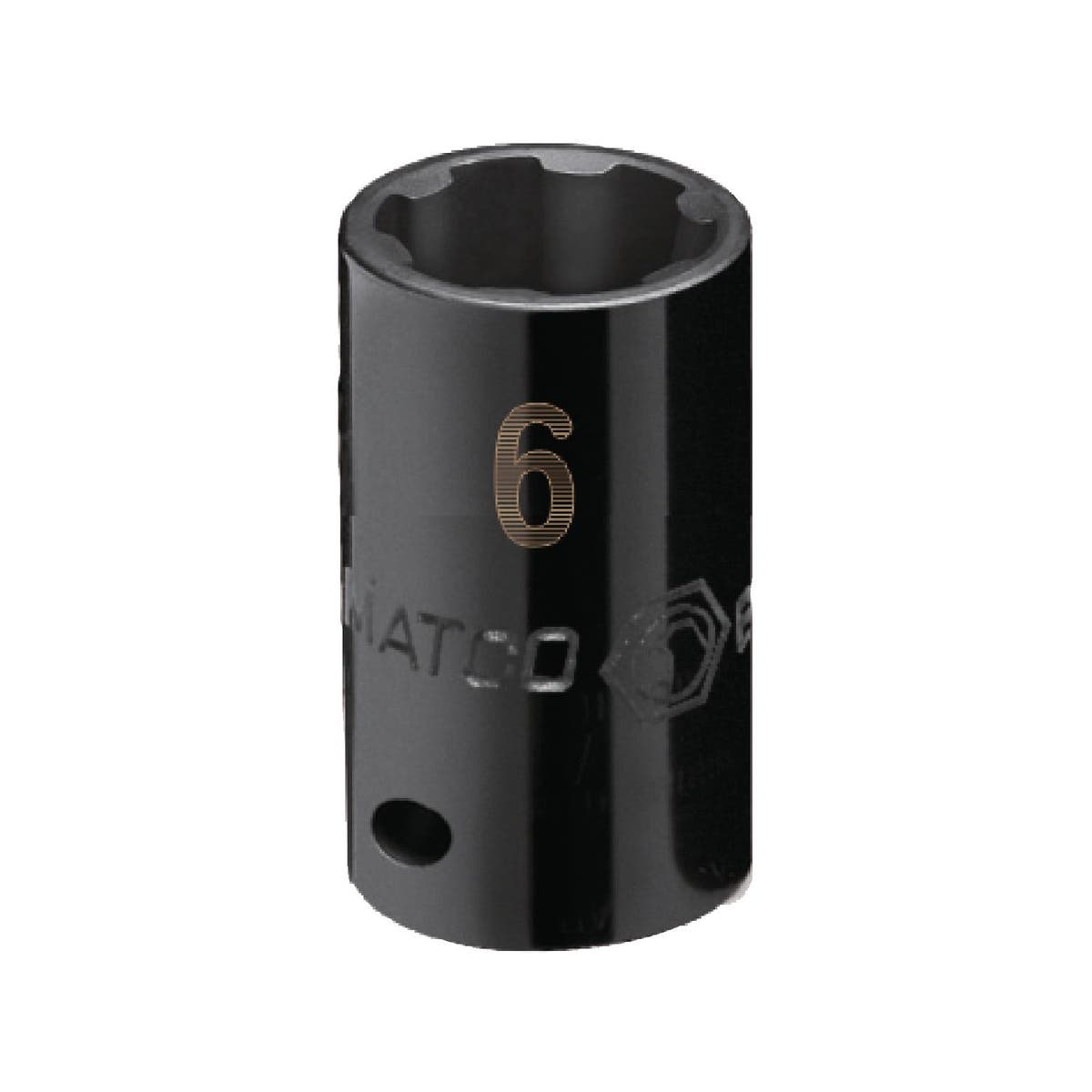 12 PIECE 1/4" DRIVE METRIC PRO NON-SLIP IMPACT SOCKET SET SAPMA12R ...