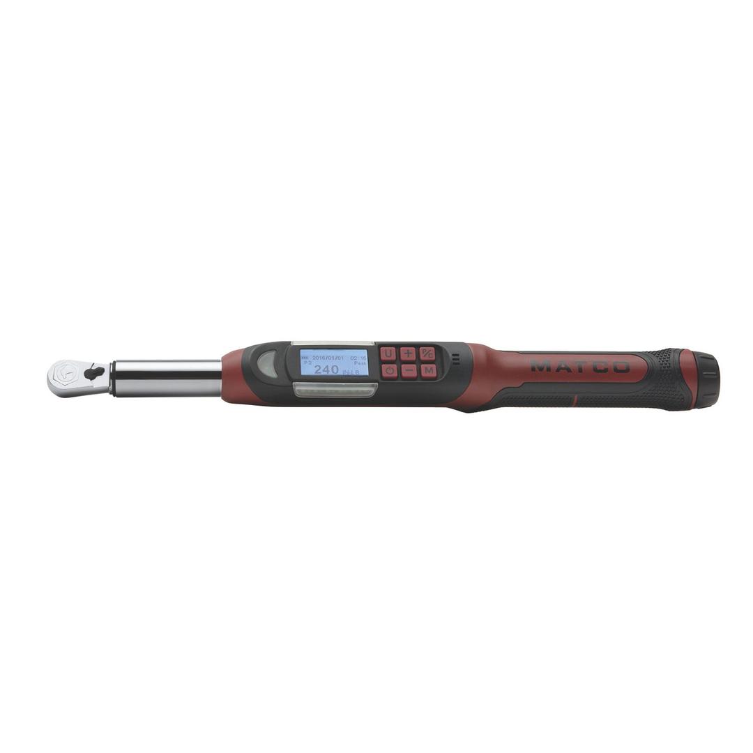 1/4" DRIVE FIXED HEAD ELECTRONIC TORQUE WRENCH 1-20 FT. LBS. WITH ANGLE ETWA20KB | Matco Tools