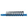 1/4" DRIVE 10 PIECE METRIC 6 POINT CHROME SOCKET SET SAM106TB | Matco Tools