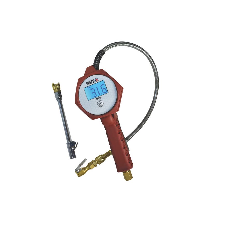 DELUXE DIGITAL TIRE INFLATOR - BURGUNDY DT8 | Matco Tools