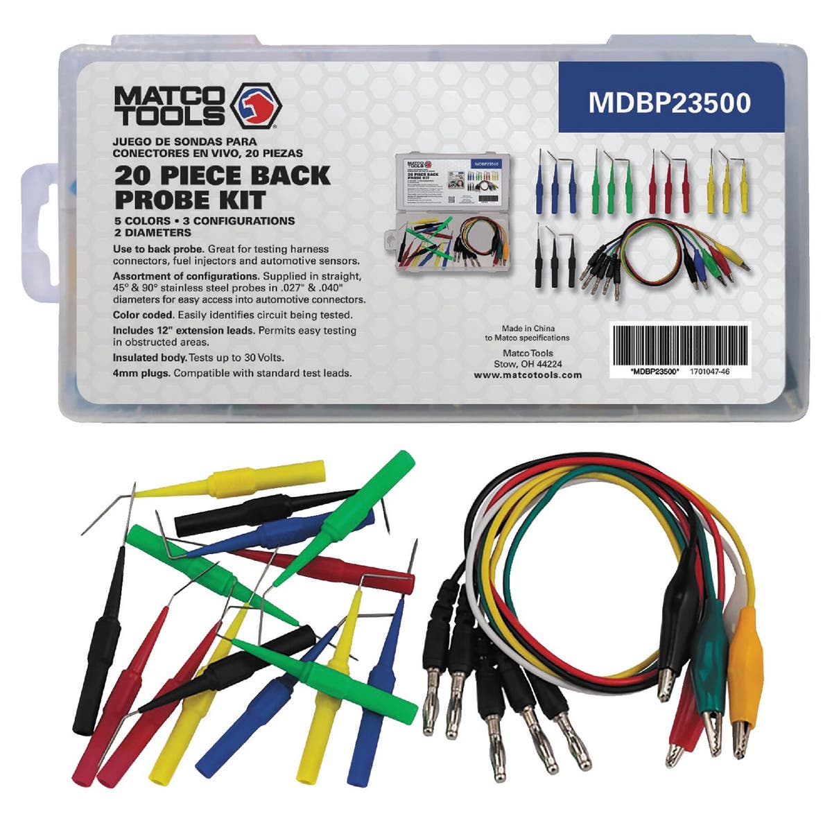 20 PIECE BACK PROBE KIT MDBP23500 | Matco Tools