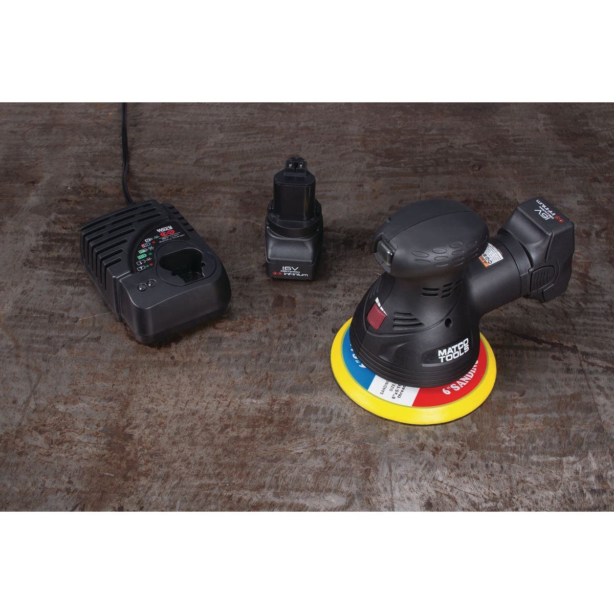16V CORDLESS INFINIUM™ PALM SANDER / POLISHER KIT MCL16SK2 | Matco Tools