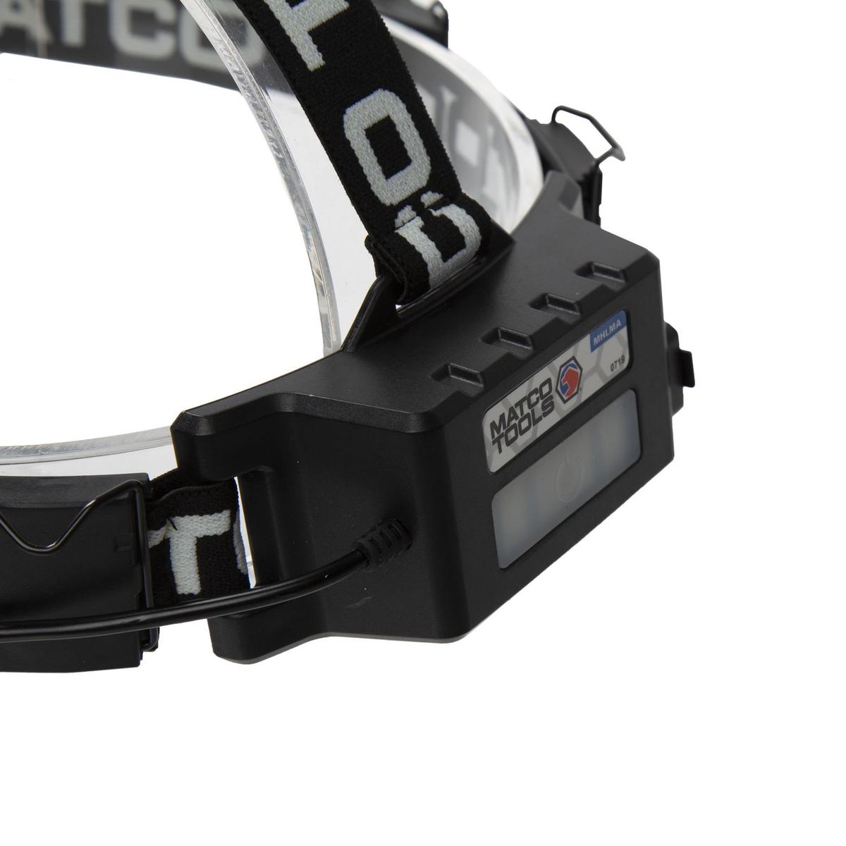 SLIM PROFILE RECHARGEABLE COB LED HEADLAMP MHLMA | Matco Tools