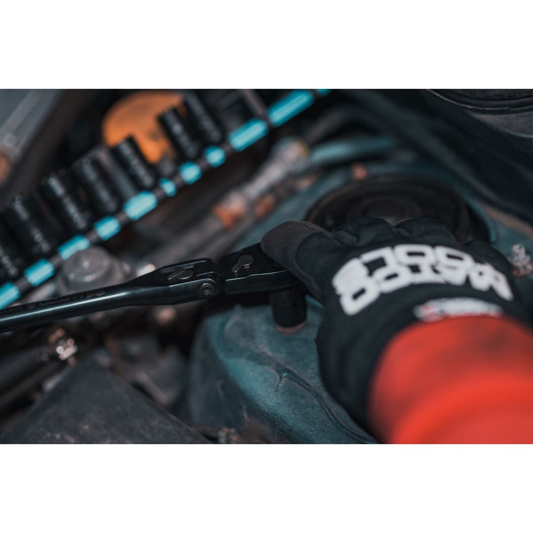 3/8" DRIVE 12-1/2" EIGHTY8 TOOTH LOCKING FLEX HEAD RATCHET WITH ERGO ...