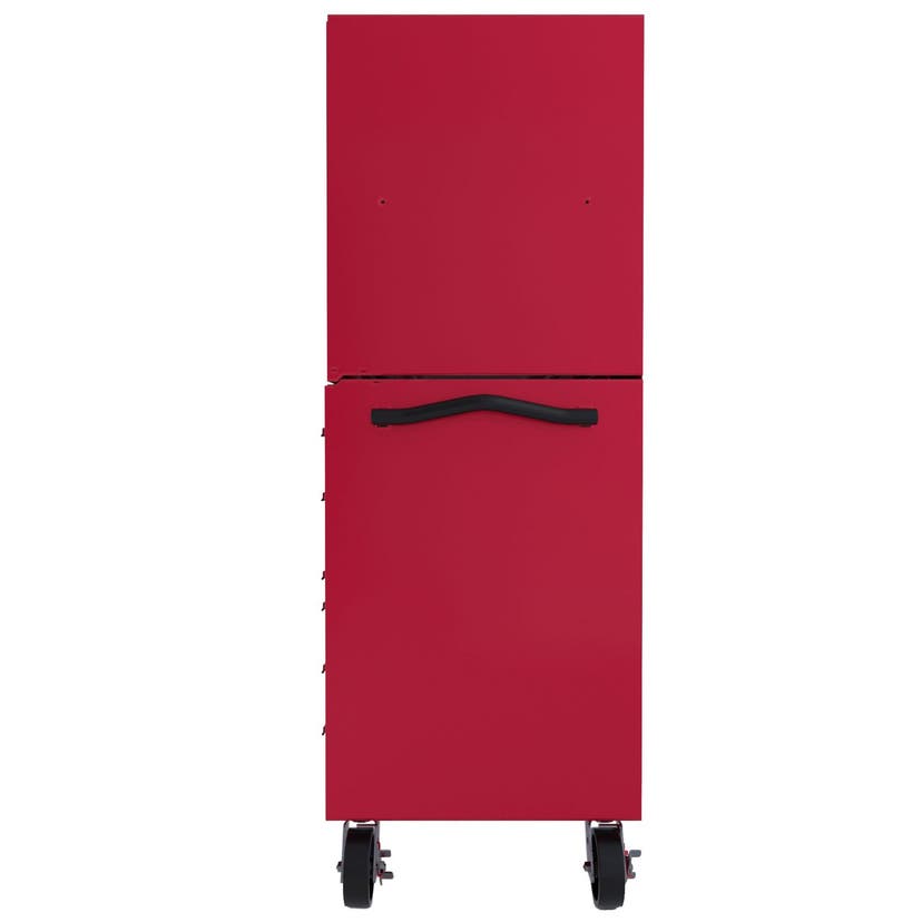 55" x 25" DOUBLE-BAY 2s SERIES TOOLBOX (FIRE RED/BLACK) 2225TB-RRB ...
