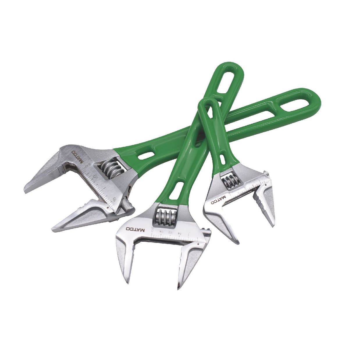 3 PIECE EXOSKELETON ADJUSTABLE WRENCH SET - GREEN SAEW3G | Matco Tools
