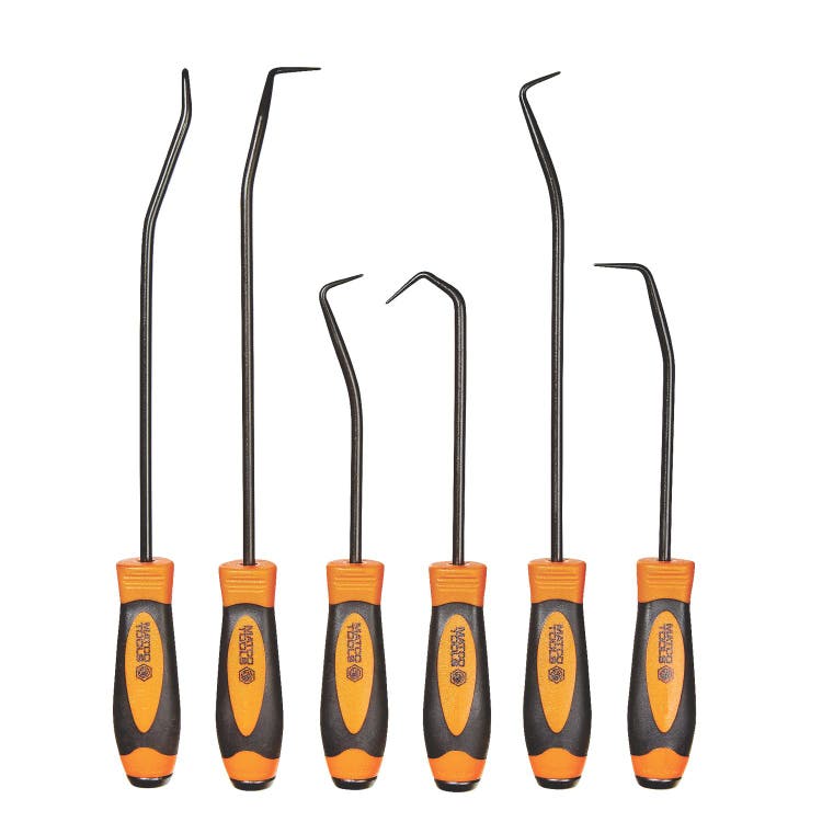 6 PIECE HOOK AND PICK SET - ORANGE PSXLM6B | Matco Tools