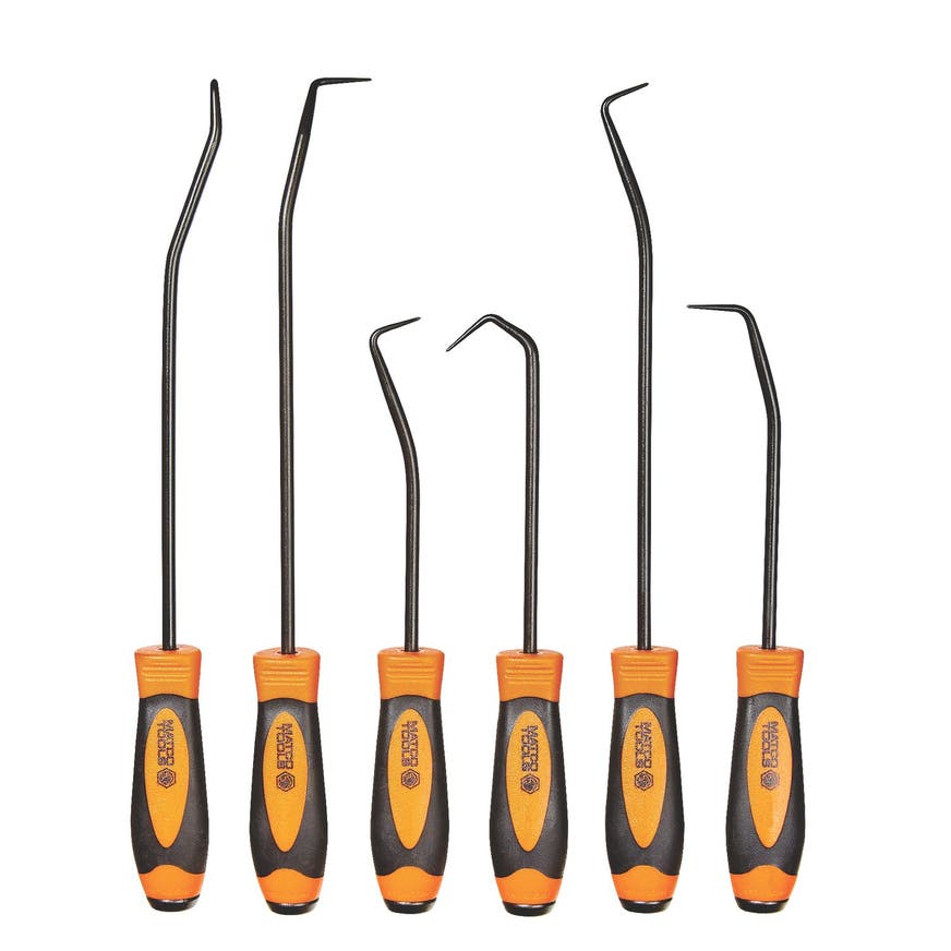 6 PIECE HOOK AND PICK SET - ORANGE PSXLM6B | Matco Tools