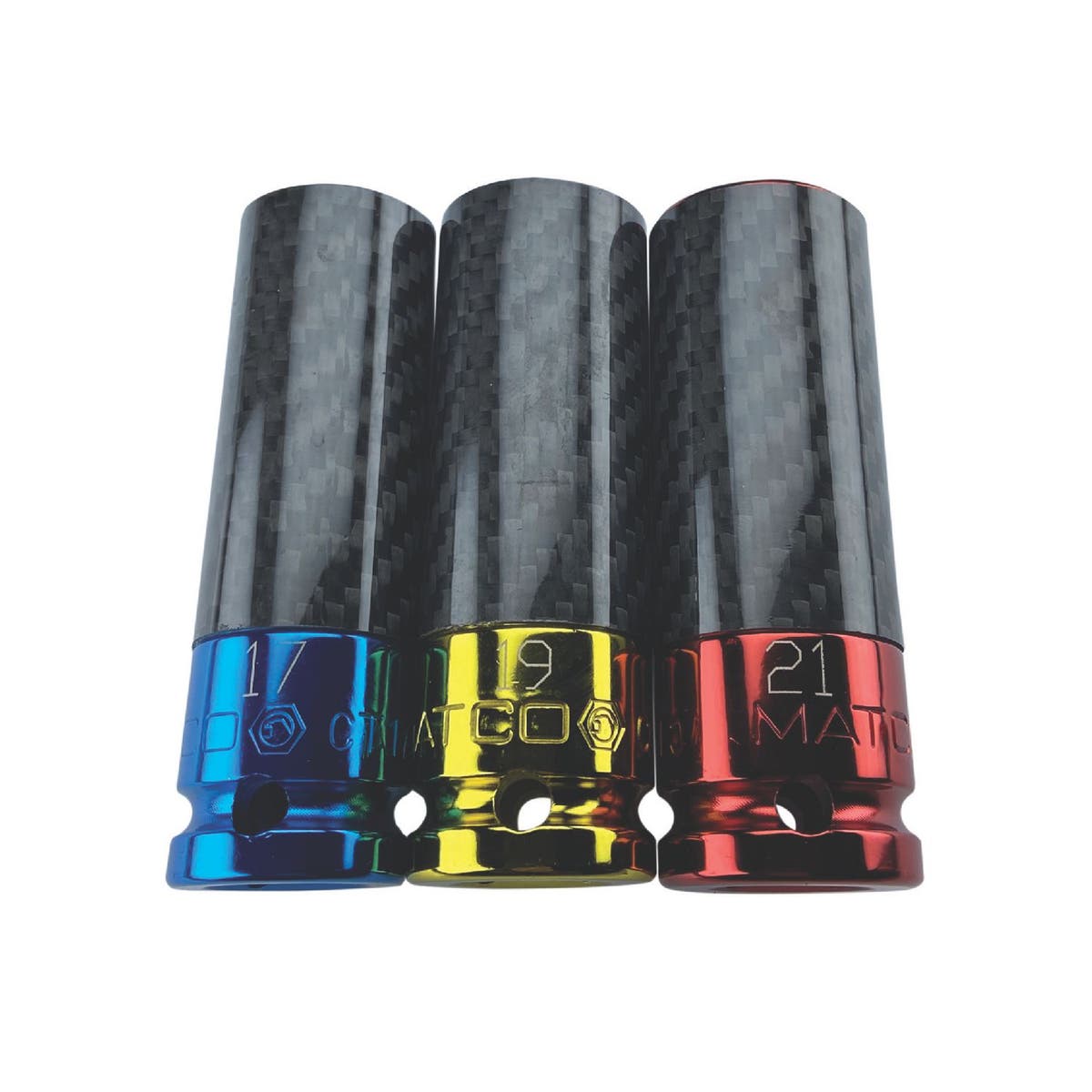 1/2" DRIVE 3 PIECE METRIC 6 POINT THIN WALL WHEEL SOCKET SET SCT3M6 ...