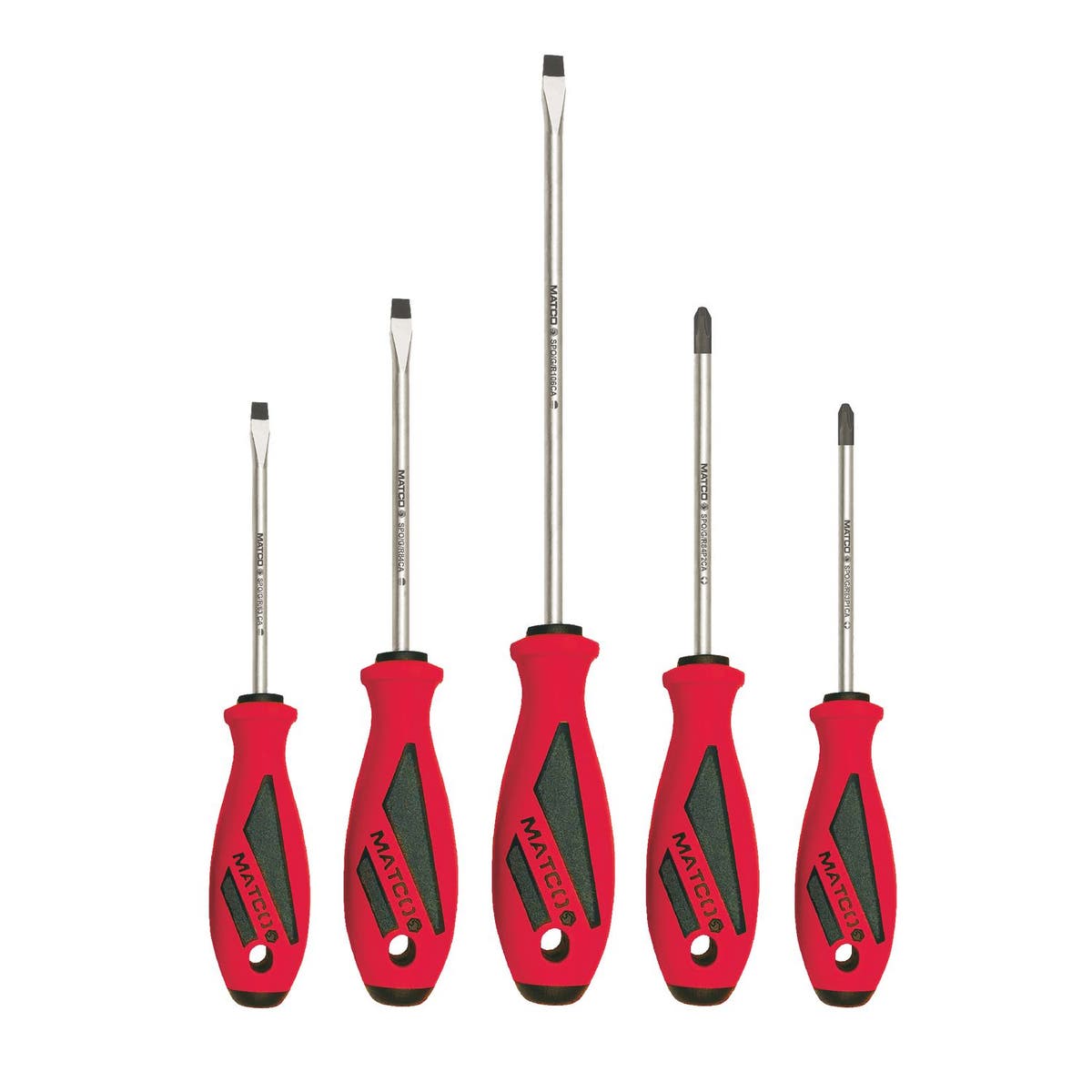 5 PIECE TOP TORQUE II™ SCREWDRIVER SET - RED SSPCR5CA | Matco Tools