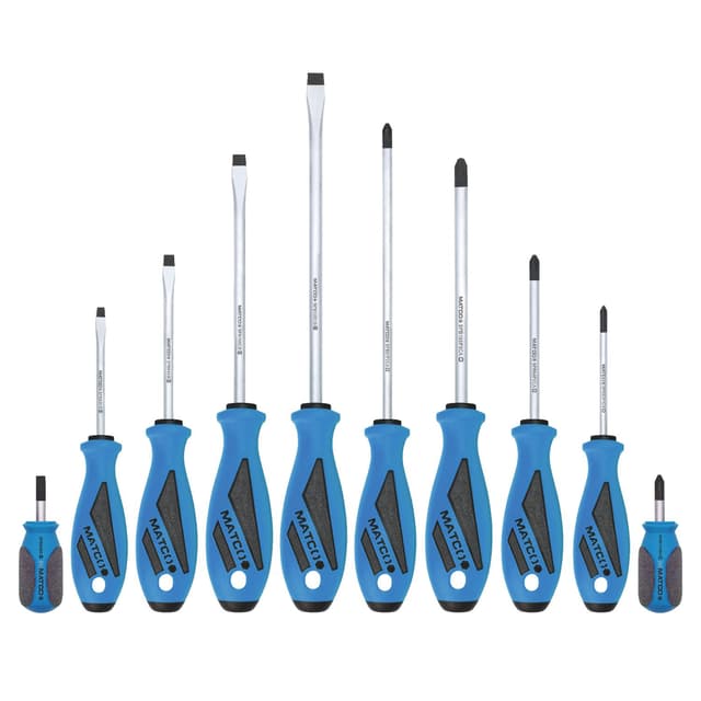 10 PIECE TOP TORQUE II™ SCREWDRIVER SET - BLUE SSPCB10C | Matco Tools