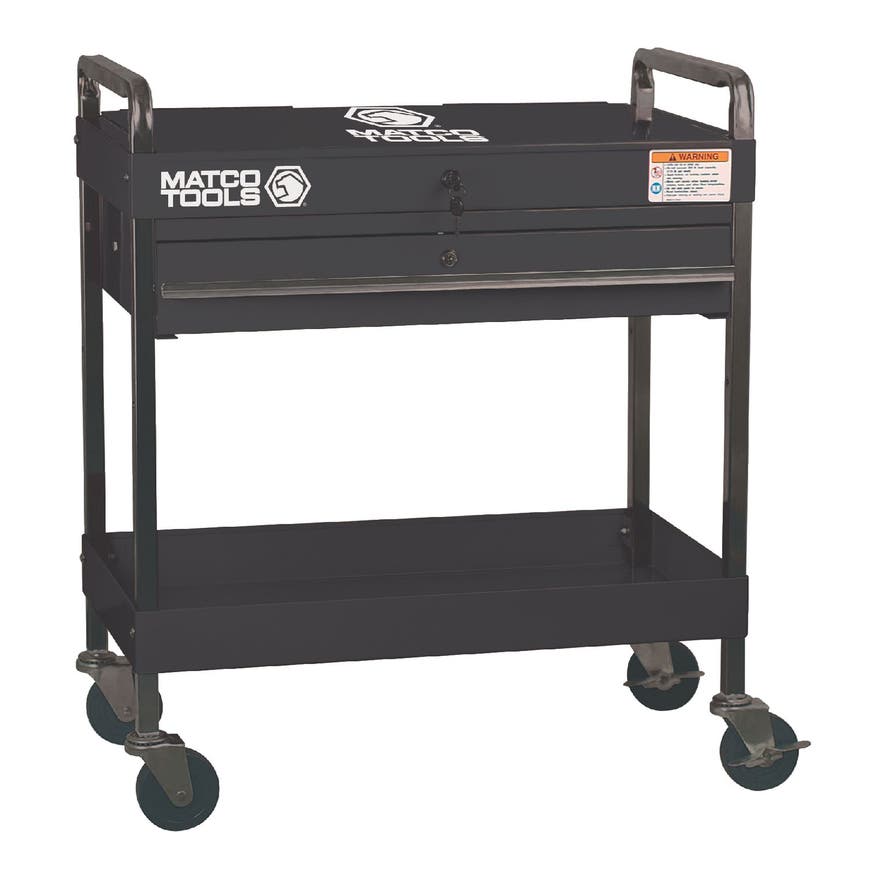 30” x 17” SP8230 SERVICE CART (BLACK/BLACK) SP8230BK | Matco Tools