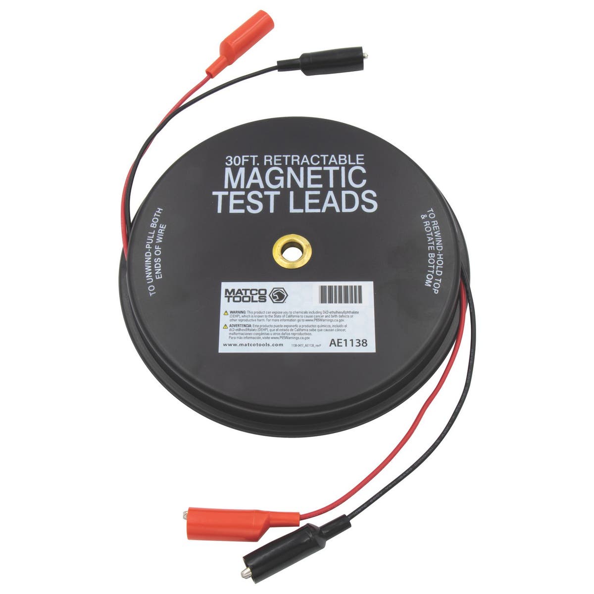 2 LEAD X 30' RETRACTABLE LEAD WITH MAGNET AE1138 | Matco Tools