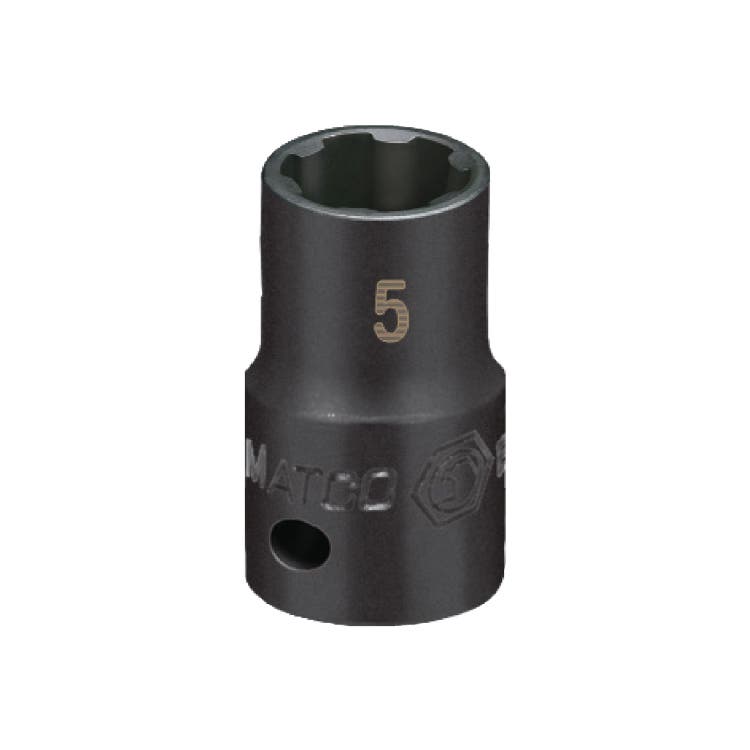 12 PIECE 1/4" DRIVE METRIC PRO NON-SLIP IMPACT SOCKET SET SAPMA12R ...