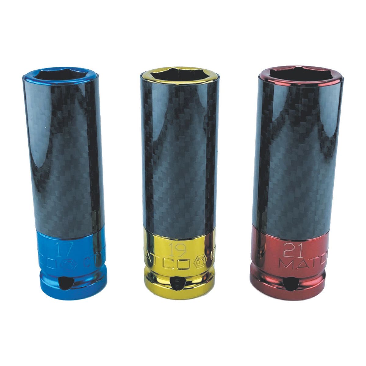 1/2" DRIVE 3 PIECE METRIC 6 POINT THIN WALL WHEEL SOCKET SET SCT3M6 ...