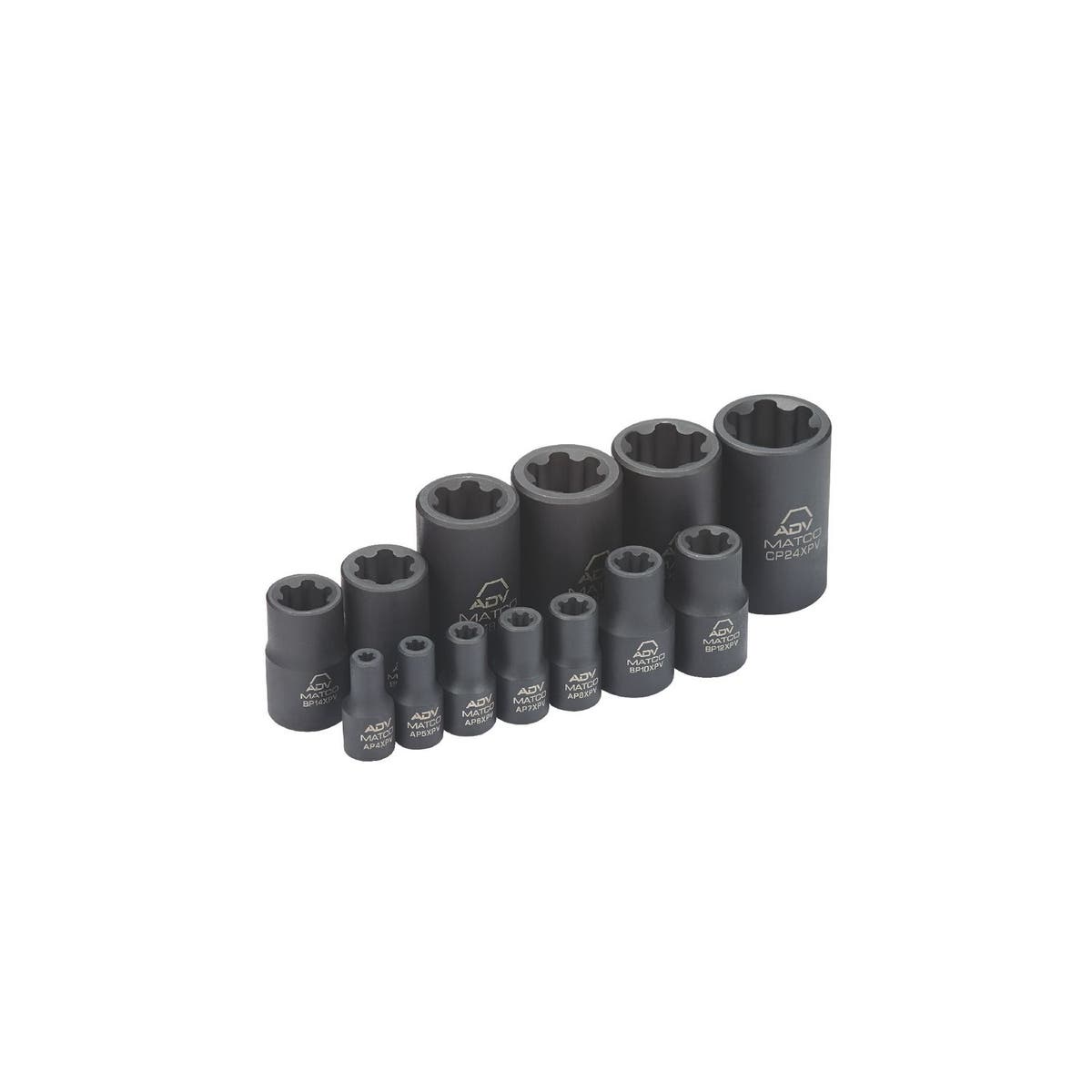 13 PIECE ADV INVERTED TORX® PLUS IMPACT SOCKET SET SABCP13XPV | Matco Tools