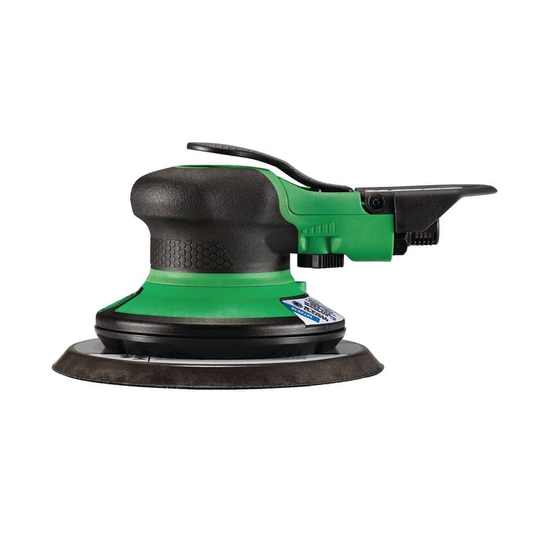 3/16" RANDOM ORBITAL PNEUMATIC LOW NOISE 6" PALM SANDER - GREEN MT2516G ...