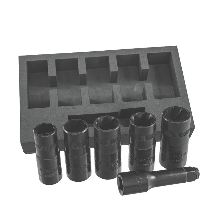 1/2" DRIVE 6 PIECE TWIST/FLIP SOCKET SET TFS5DBL | Matco Tools