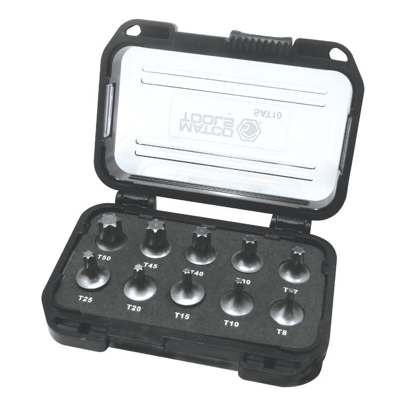 10 PIECE 1/4" DRIVE STUBBY TORX® SET SAT10 | Matco Tools